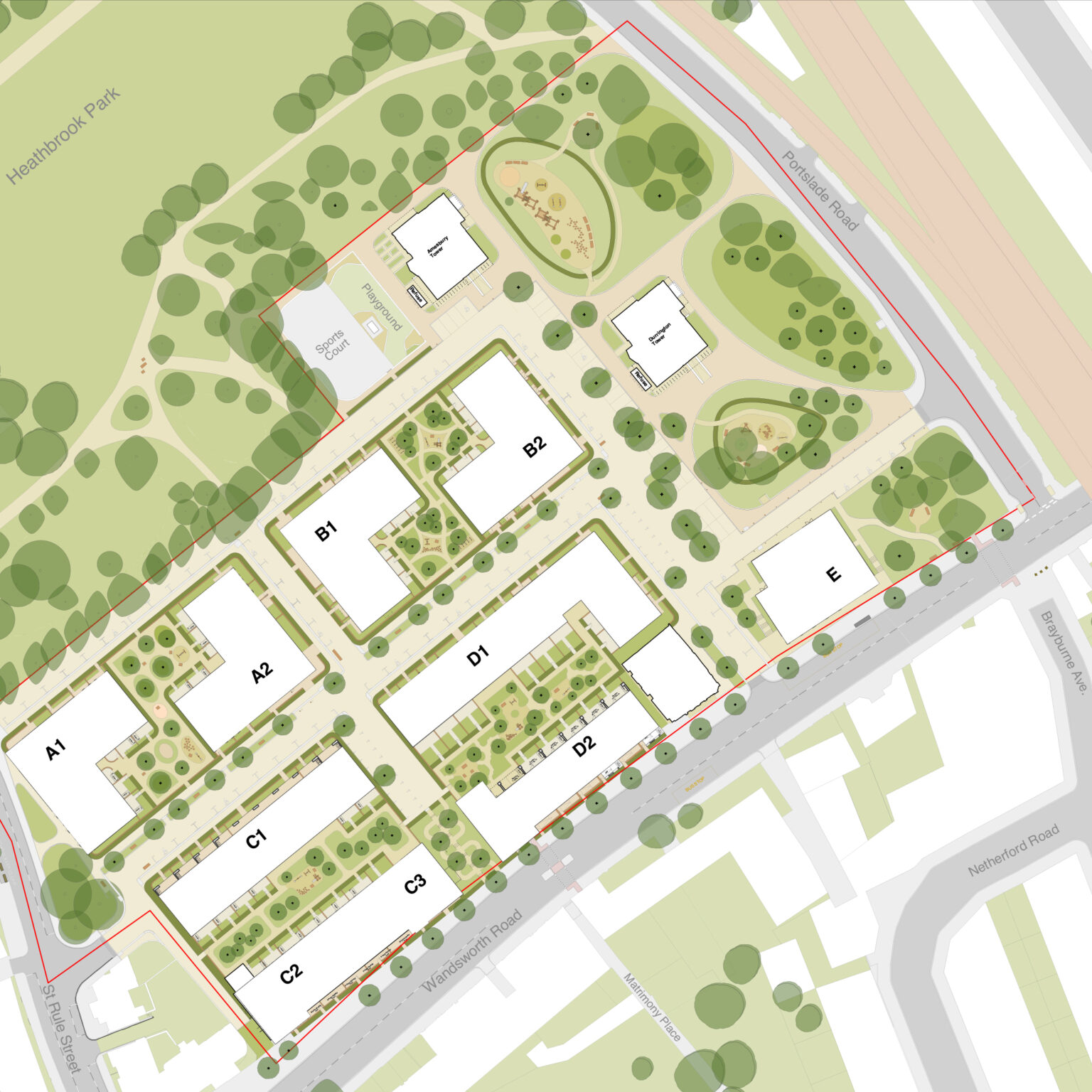 Westbury-Estate-1 - Camlins Landscape Architects